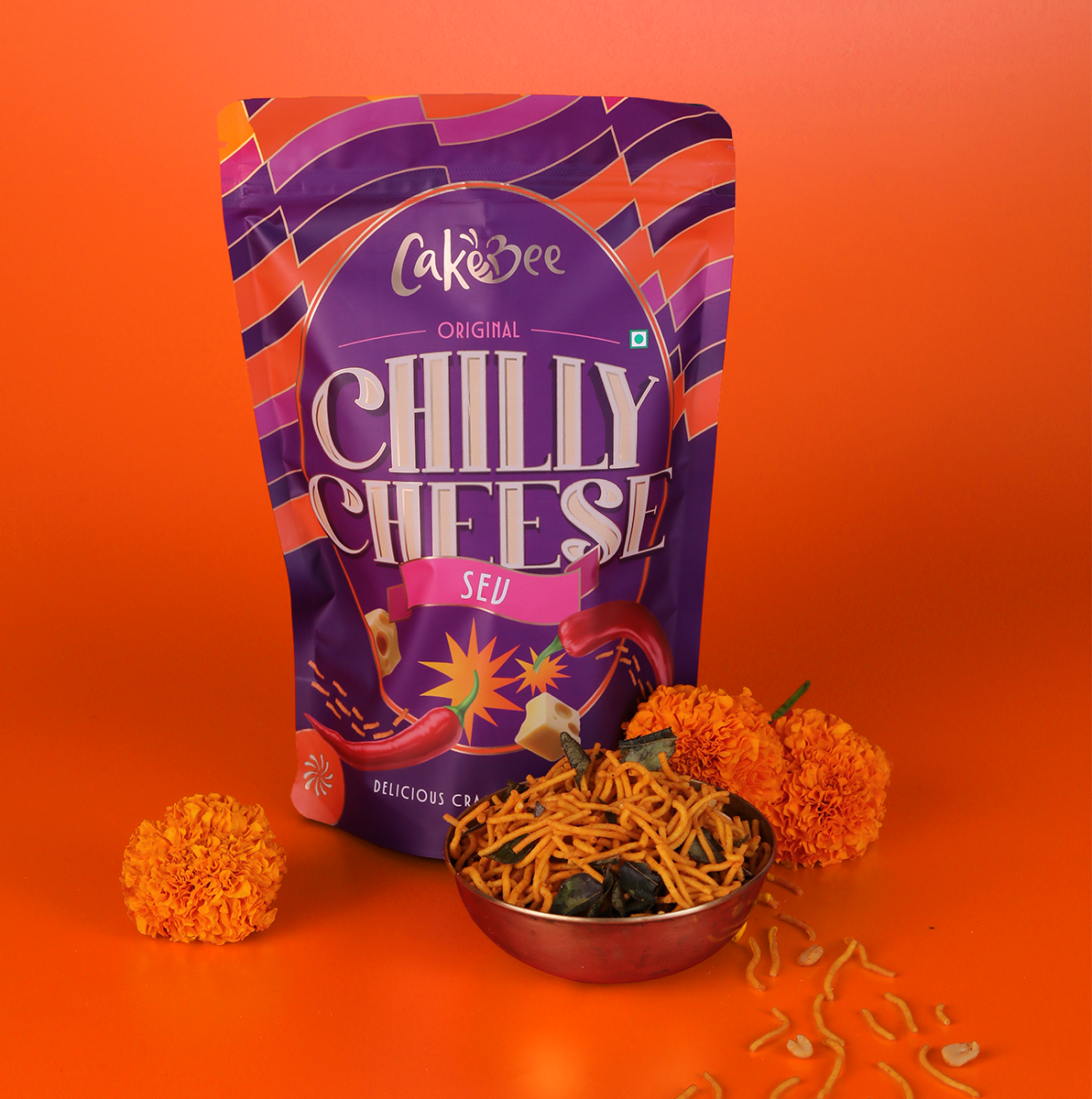 Chilly Cheese Sev | Spicy & Cheesy Snack | Diwali | CakeBee