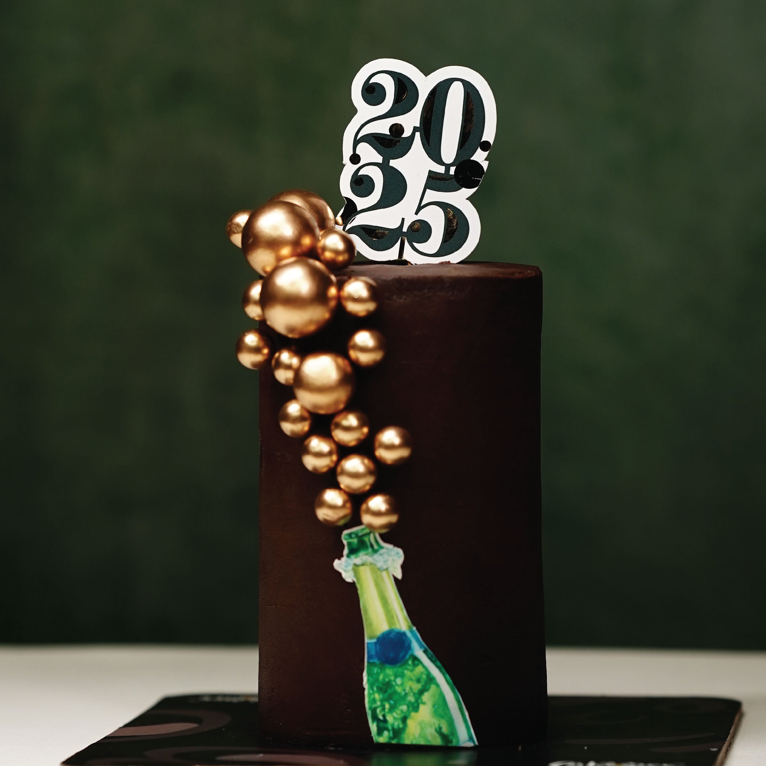Nutella Caramel Butterscotch NYE Tall Cake | Buy Cake Online | CakeBee