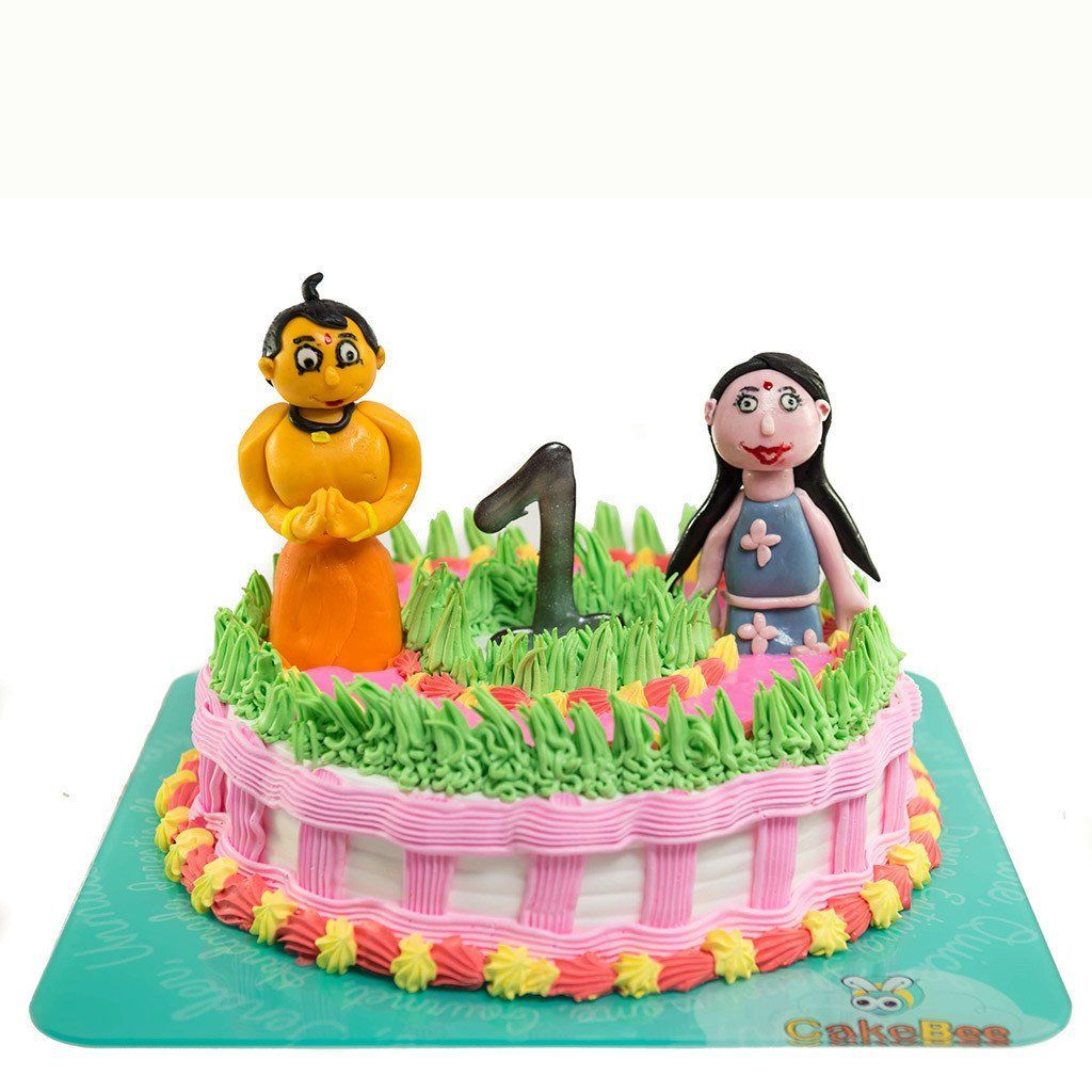 Buy Chotta Bheem & Chutki Cake | Online Cake Delivery - CakeBee
