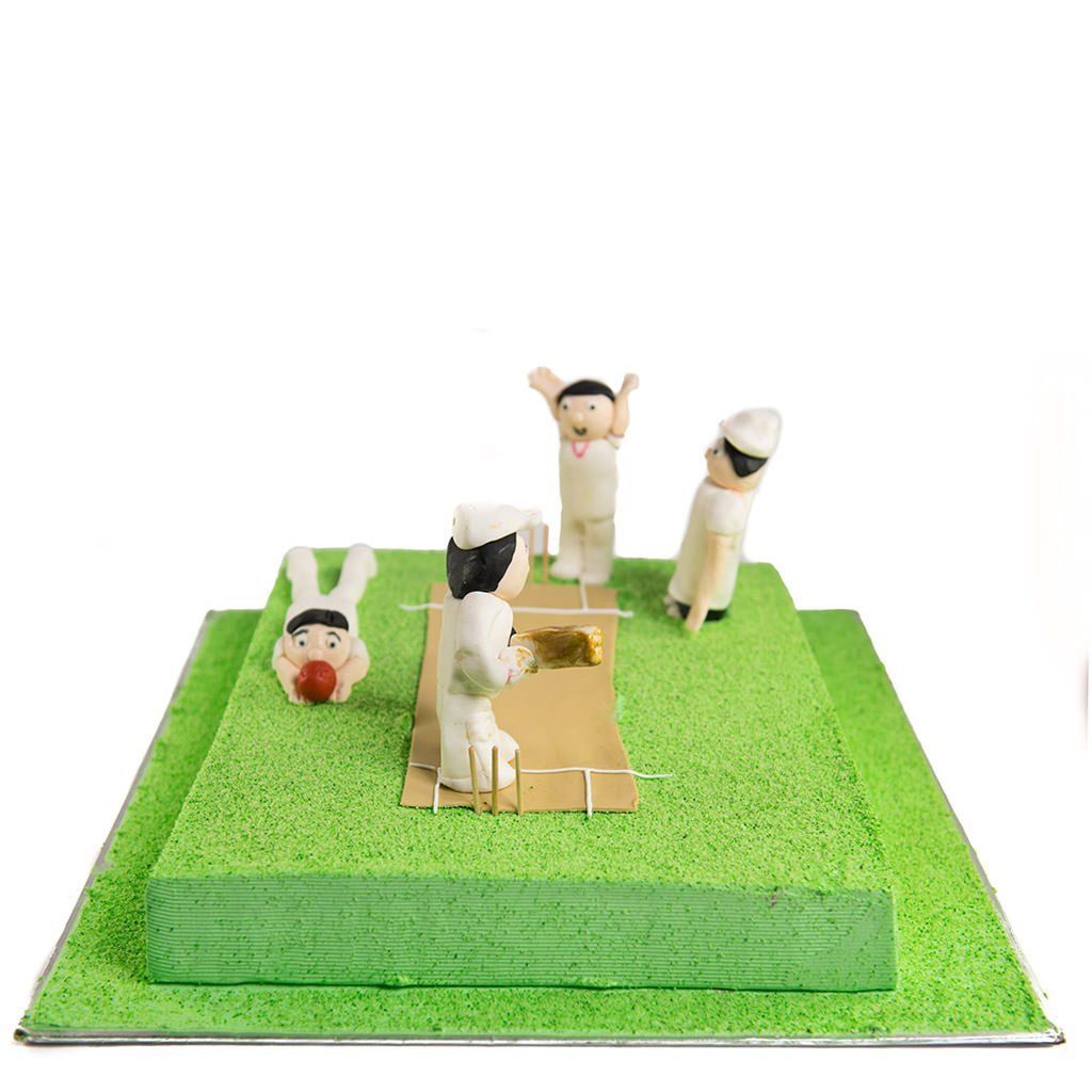Buy Cricket Pitch & Players Cake| Online Cake Delivery - CakeBee