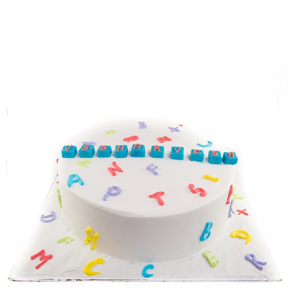 Buy Fun with Alphabets Cake| Online Cake Delivery - CakeBee