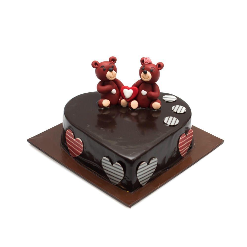 Buy Teddies Love Cake| Online Cake Delivery - CakeBee