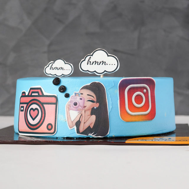 She Rocks Cake | Instagram Logo Cake | CakeBee