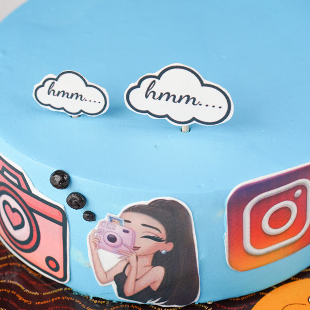 She Rocks Cake | Instagram Logo Cake | CakeBee